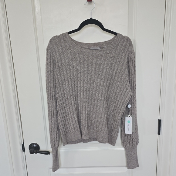 Evolution By Cyrus | Sweaters | Elegant Ribbed Knit Sweater Taupe ...